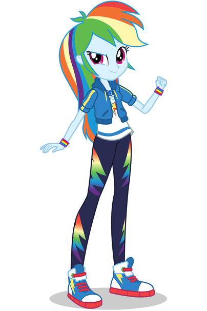 how to draw my little pony equestria girl step by step rainbow dash