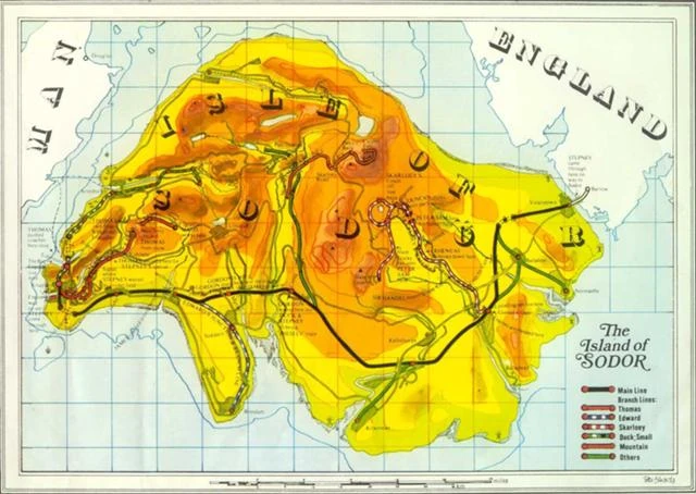 Map:The Island Of Sodor Thomas The Tank Engine Wikia Fandom | atelier ...