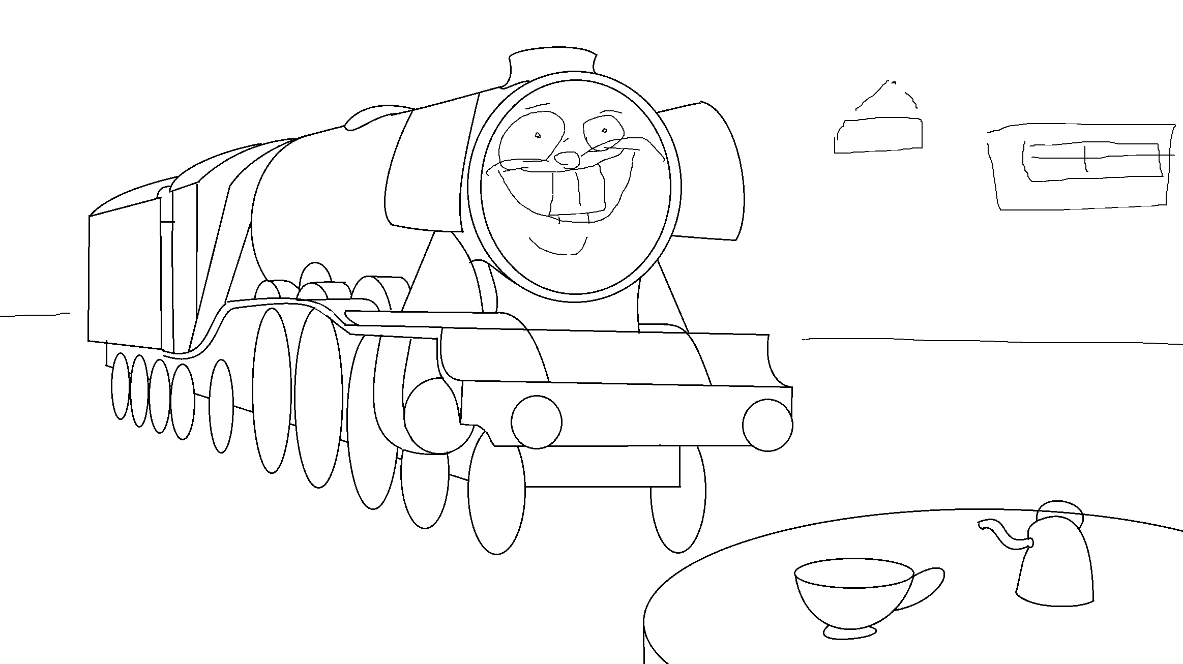 Gordon The Train Coloring Pages