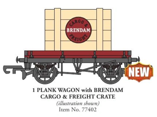 1 Plank Wagon with Brendam Cargo & Freight Crate | Thomas Bachmann Wiki ...