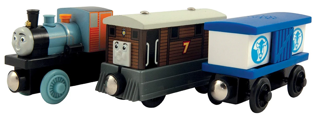 Toby and Bash on the Farm | Thomas Wooden Railway Wiki | Fandom
