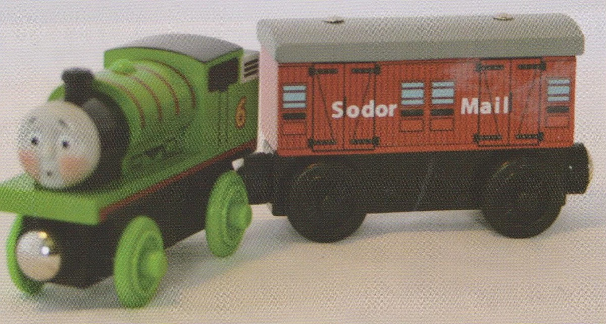 Hard At Work Percy and Mail Car | Thomas Wooden Railway Wiki | Fandom