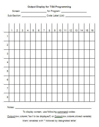Output Display Template | TI-BASIC Wiki | Fandom
