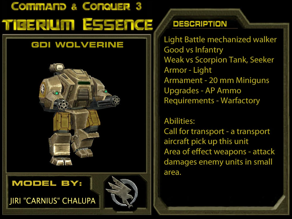 Wolverine | Tiberium Essence Wiki | Fandom