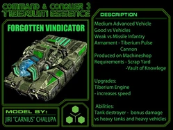 Vindicator | Tiberium Essence Wiki | Fandom