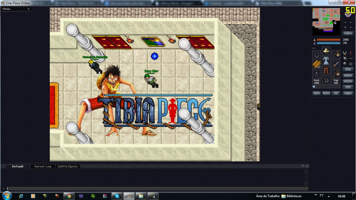 Tutorial(Inicio) | Tibia Piece Wiki | Fandom