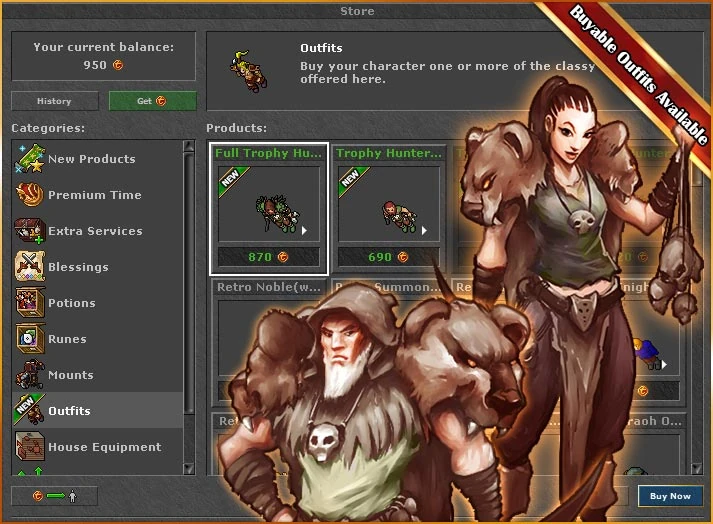 Trophy Hunter Outfits | TibiaWiki | Fandom