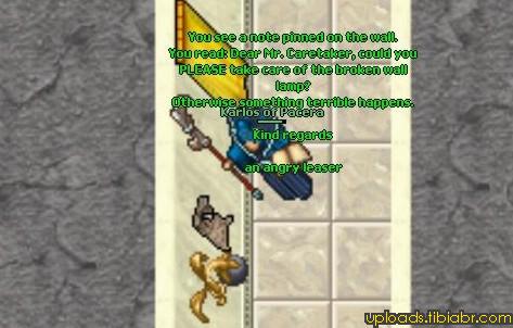 Note Pinned on the Wall | TibiaWiki | Fandom