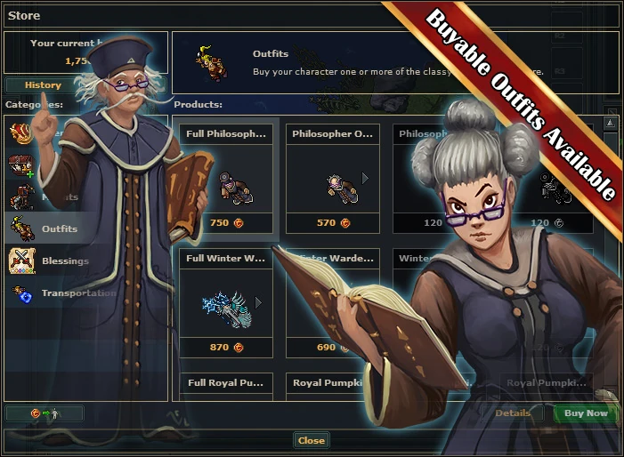 Philosopher Outfits | TibiaWiki | Fandom