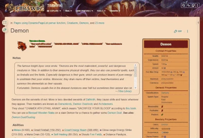 TibiaWiki:New website skin and new features | TibiaWiki | Fandom