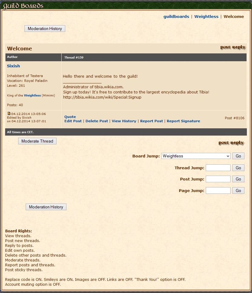 Guild Board | TibiaWiki | Fandom