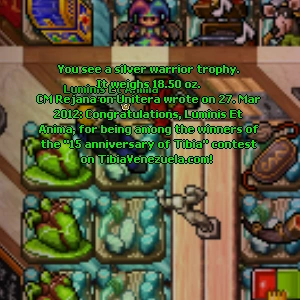 Silver Warrior Trophy | Tibialatin Wiki | Fandom