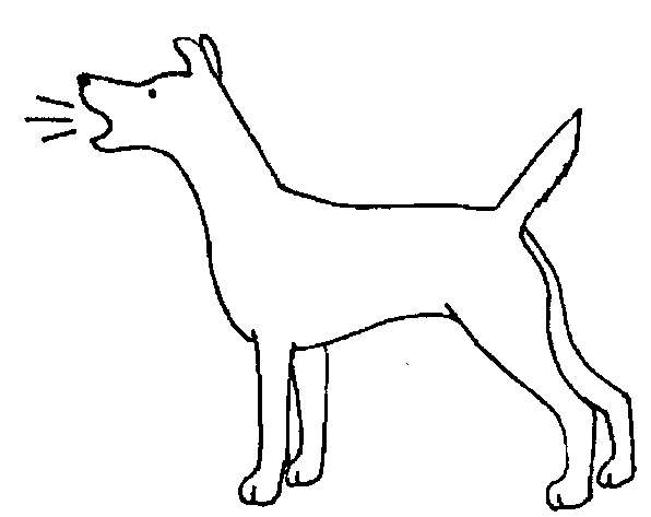 Growling Dog Drawing