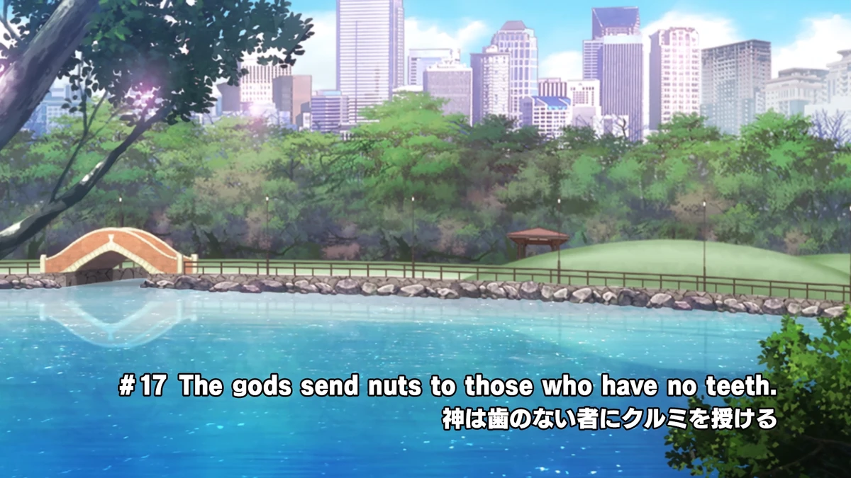 The gods send nuts to those who have no teeth. | Tiger & Bunny Wiki | Fandom