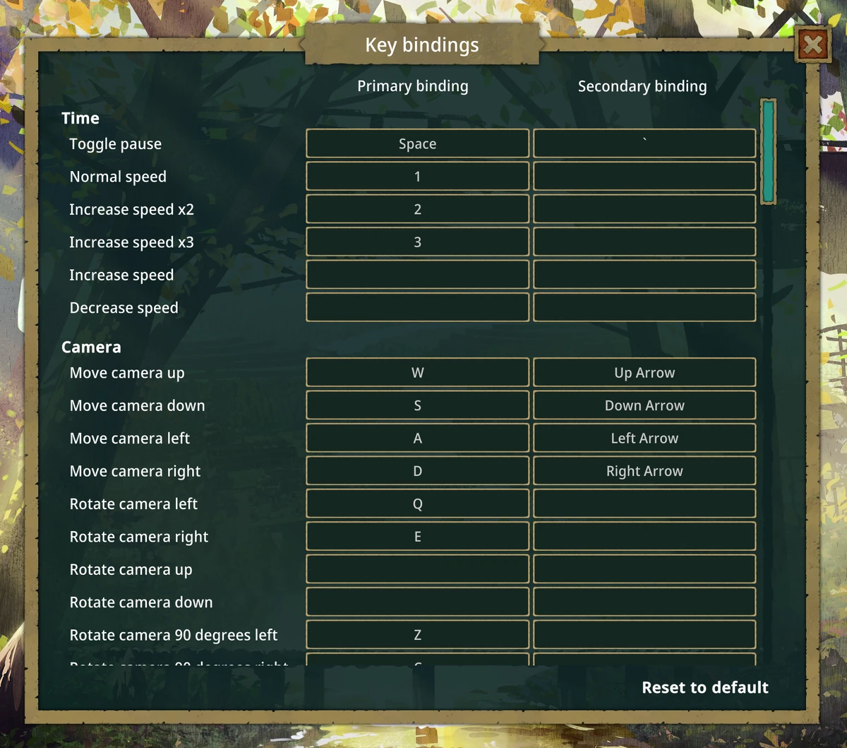Key Bindings | Timberborn Wiki | Fandom