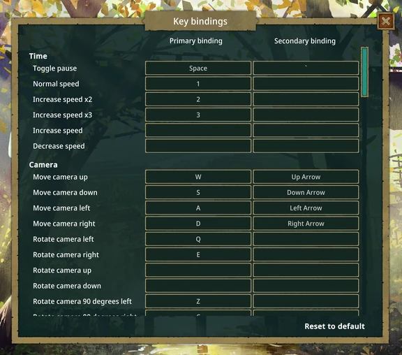Key Bindings | Timberborn Wiki | Fandom