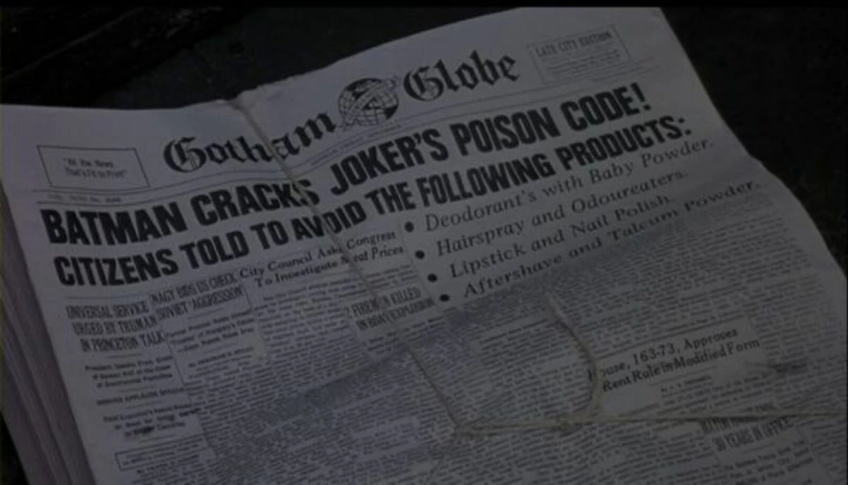 Gotham Globe | Tim Burton Wiki | Fandom