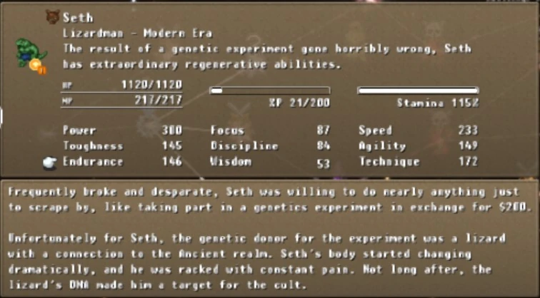 ACT 1 Ally - Seth the Lizardman | Time Break Chronicle Wiki | Fandom