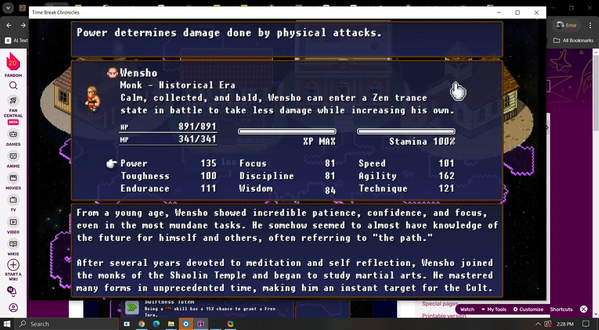 ACt 0 - The Monk, Wenshu | Time Break Chronicle Wiki | Fandom