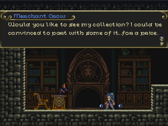 Merchant Crow | Timespinner Wiki | Fandom