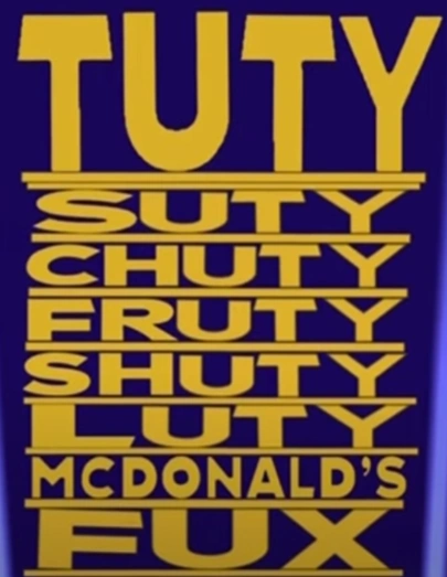 Tuty Suty Chuty Fruty Shuty Luty McDonald's Fux | Timilode On Wiki | Fandom