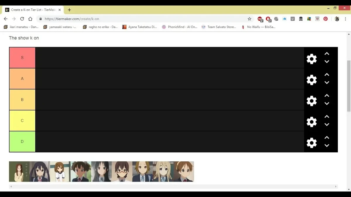 Keion Tier List | Timtam2400 Wiki | Fandom