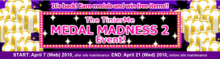 The TinierMe MEDAL MADNESS 2 Event | TinierMe Wiki | Fandom