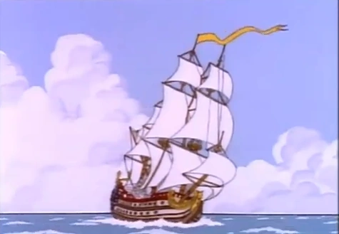 The Unicorn Ship From Tintin