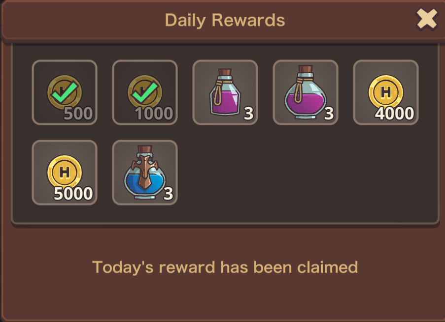 Daily Reset | Tiny Heroes 2 Wiki | Fandom