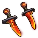 Pair of Fire Daggers | Tiny Shop Wiki | Fandom