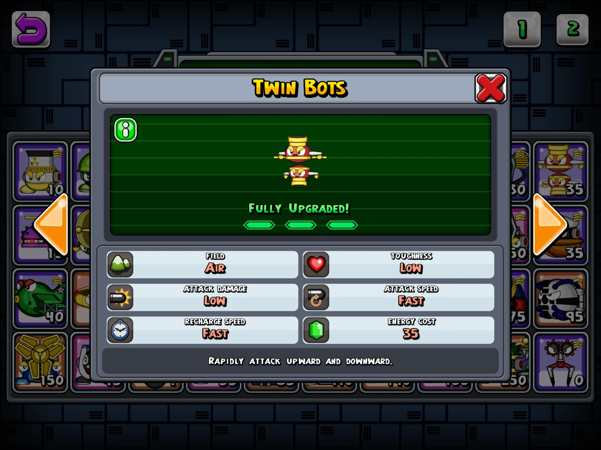 Twin Bots | Tiny Defense Wiki | Fandom