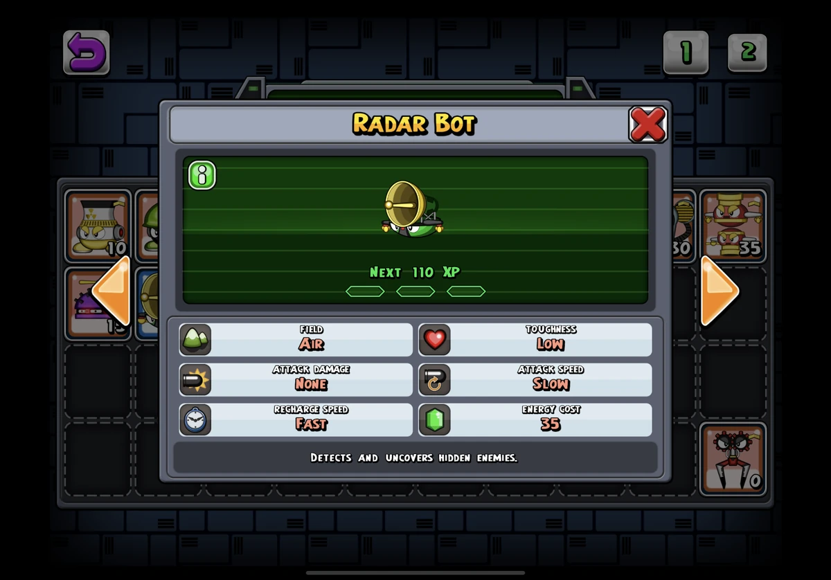 Radar Bot Tiny Defense Wiki Fandom