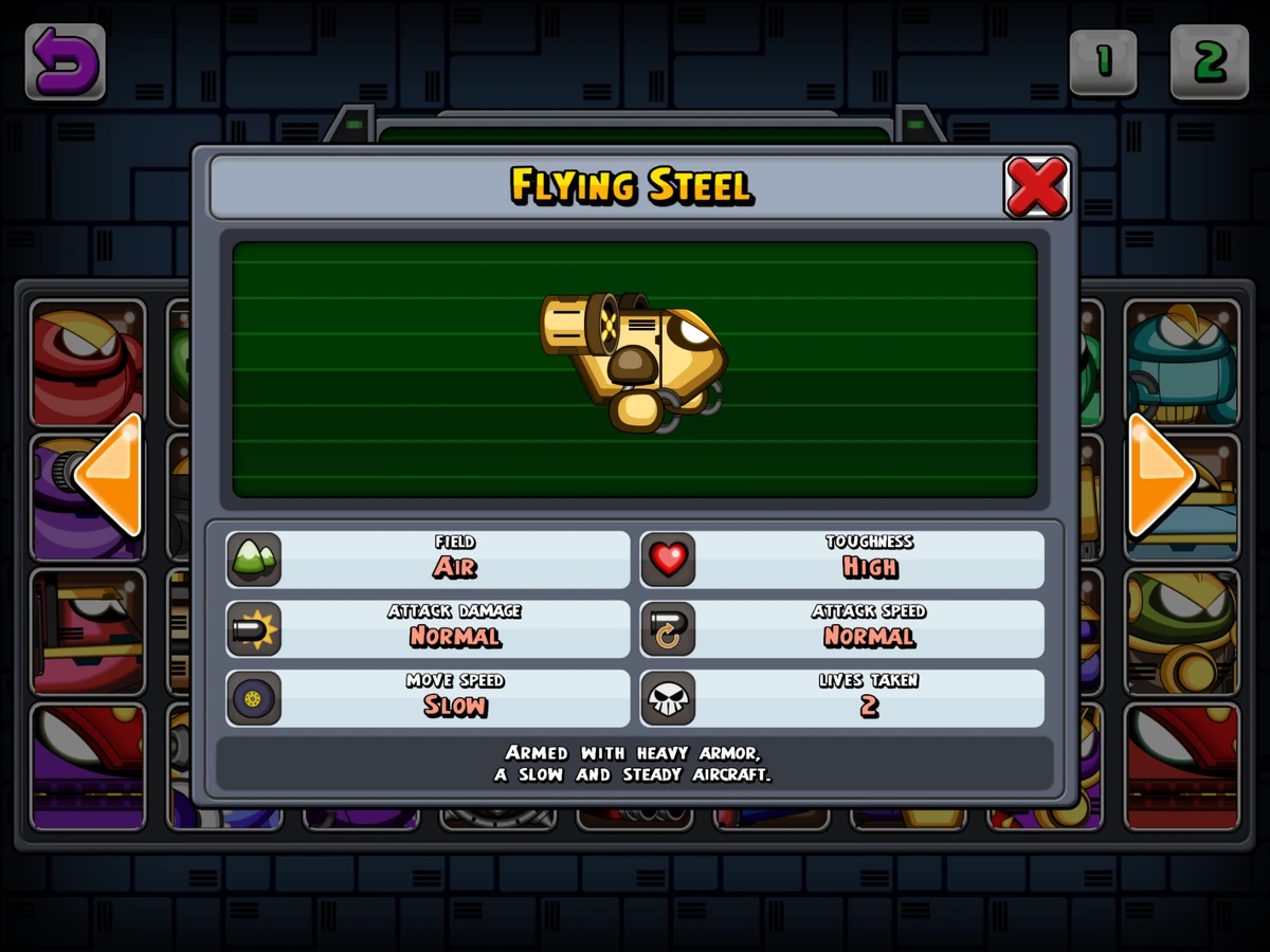 Flying Steel | Tiny Defense Wiki | Fandom