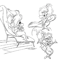 tiny toon adventures coloring pages