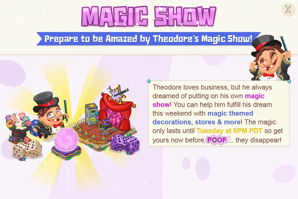 Magic Show Theme | Tiny Village Wiki | Fandom