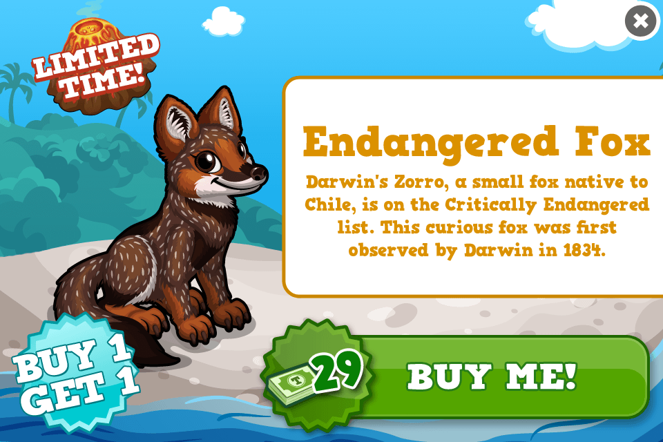 Darwin's Zorro | Tiny Zoo Wiki | Fandom