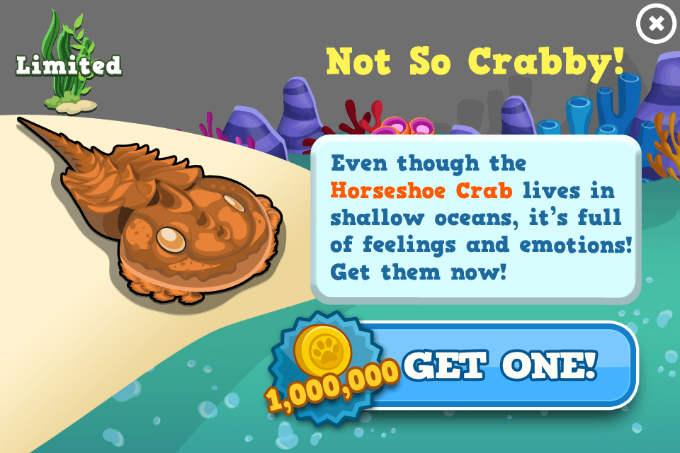 Horseshoe Crab | Tiny Zoo Wiki | Fandom