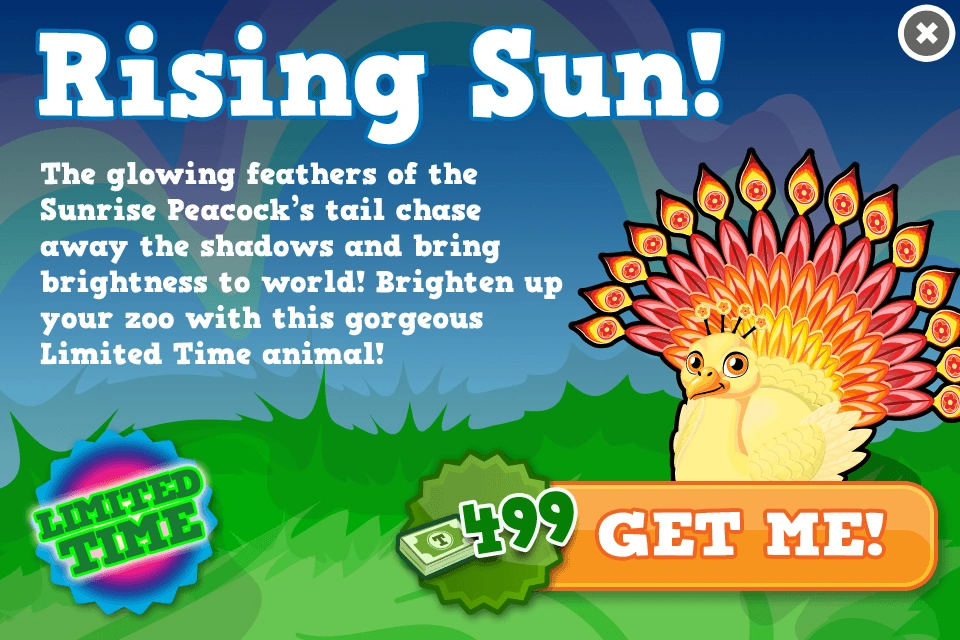 Sunrise Peacock | Tiny Zoo Wiki | Fandom