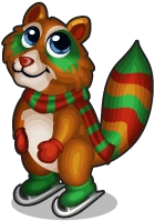 Ice Skating Raccoon | Tiny Zoo Wiki | Fandom