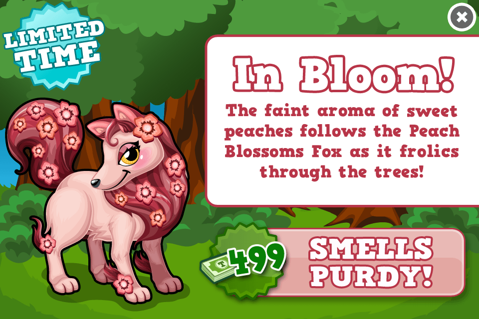 Peach Blossom Fox | Tiny Zoo Wiki | Fandom