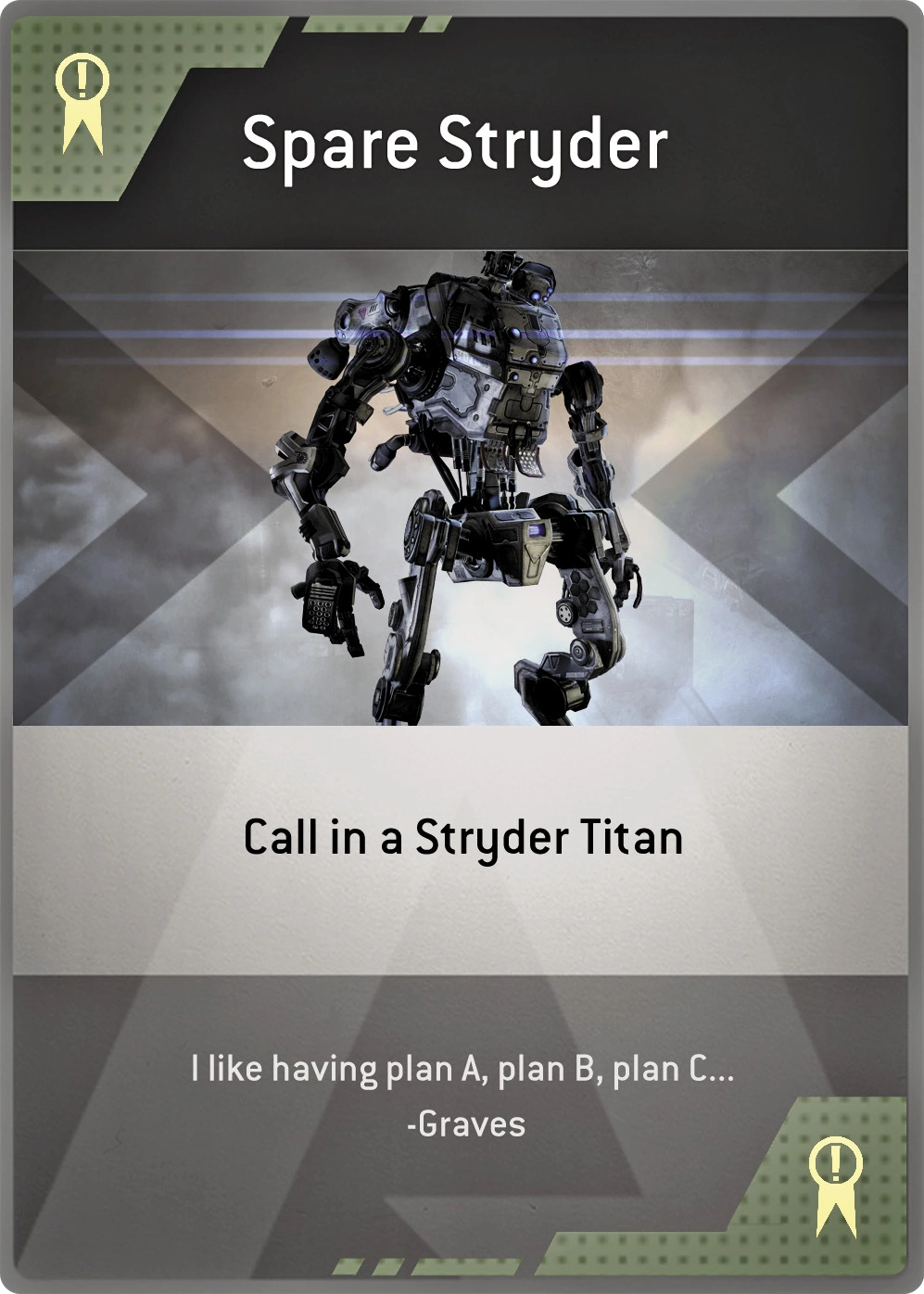 Spare Stryder | Titanfall Wiki | Fandom