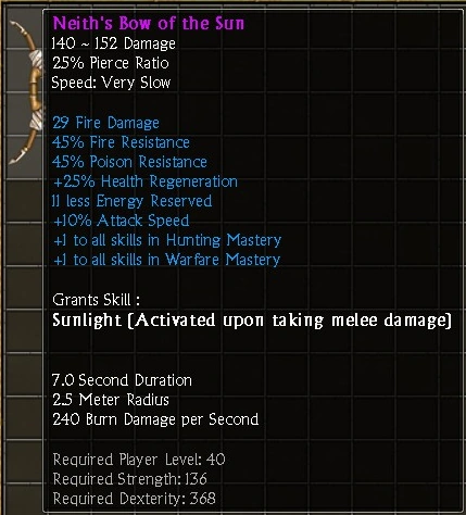 Neith's Bow of the Sun | Titan Quest Wiki | Fandom