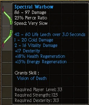 Spectral Warbow | Titan Quest Wiki | Fandom