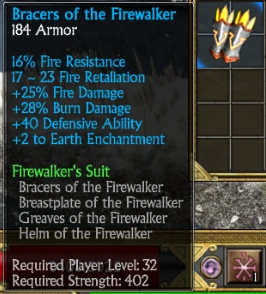 Bracers of the Firewalker | Titan Quest Wiki | Fandom