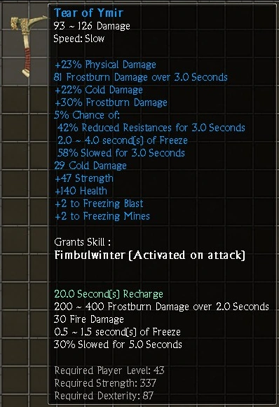 Tear of Ymir | Titan Quest Wiki | Fandom