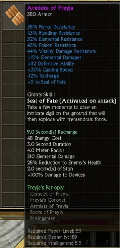 Armlets of Freyja | Titan Quest Wiki | Fandom