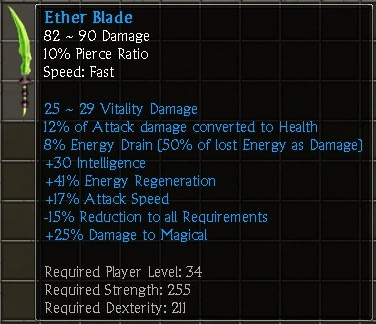 Ether Blade | Titan Quest Wiki | Fandom