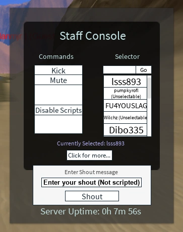 Staff Console | TJW'S Admin House Wiki | Fandom