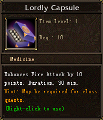 Lordly Capsule | TLBB EU Wiki | Fandom