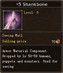 5 Shankbone | TLBB EU Wiki | Fandom